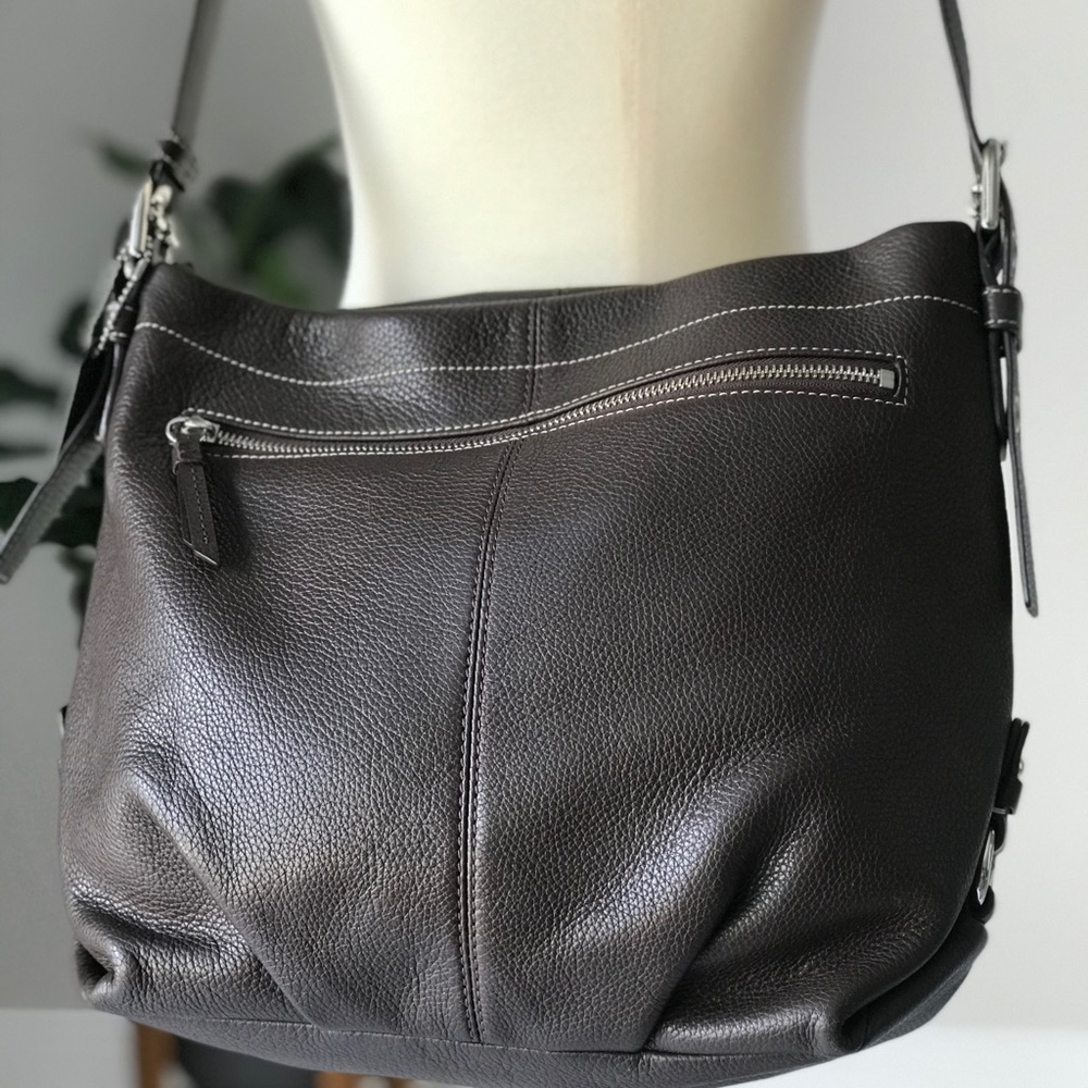 Coach Chocolate Leather Duffle F15064 Shoulder Bag - Gem